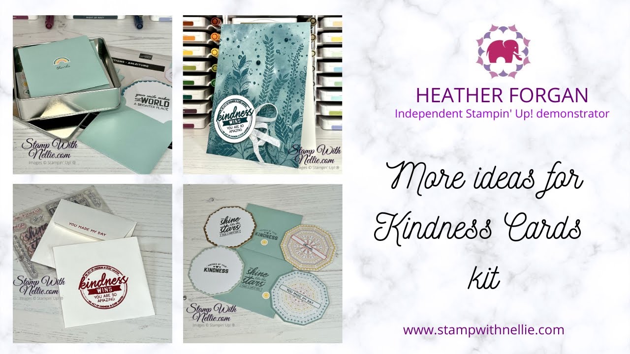 How to get more use from the Stampin' Up! Kindness Cards kit - YouTube