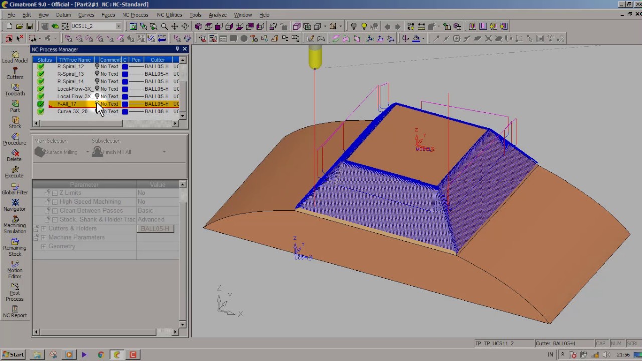 Machining Simulation using Cimatron #Part4 - YouTube