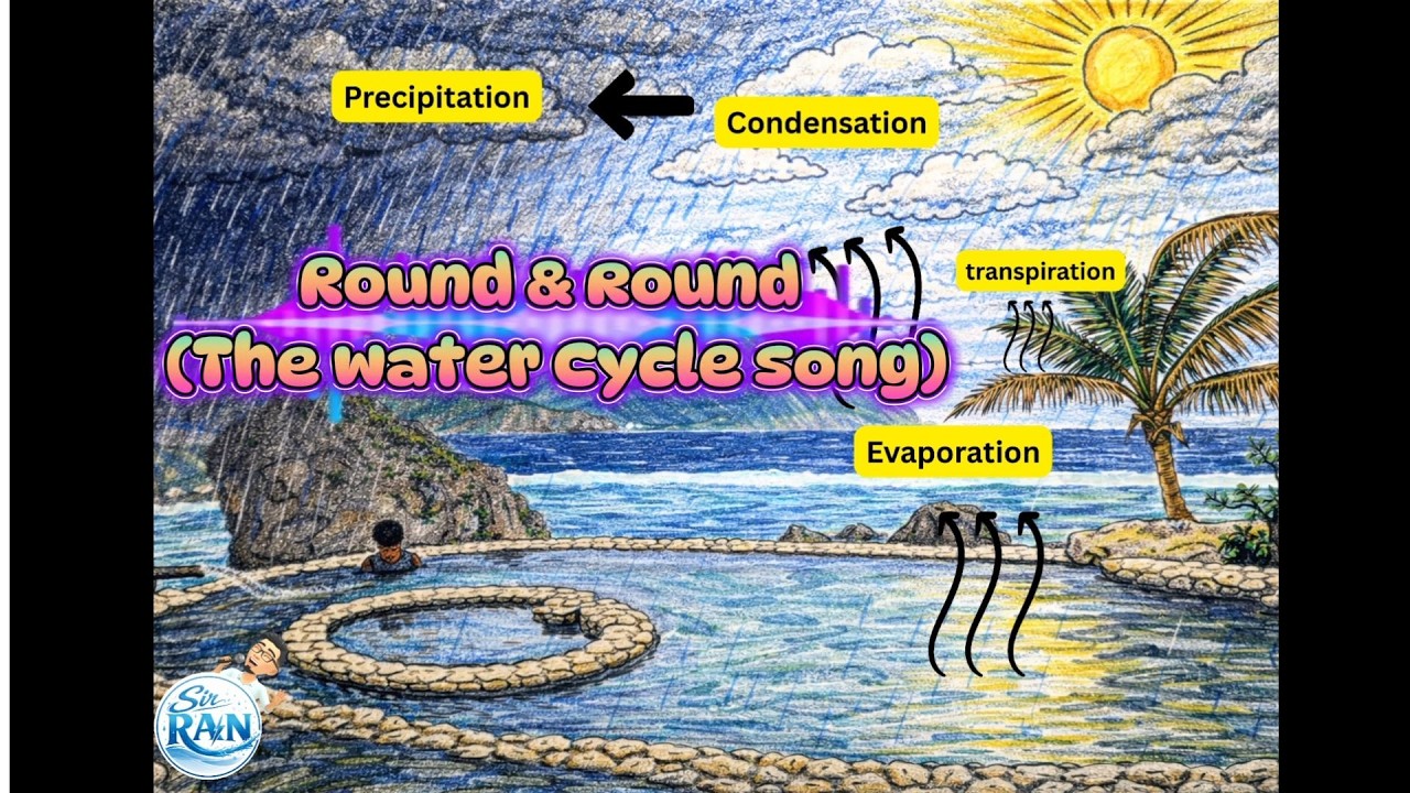 Round and Round (The Water Cycle) - Science Song - YouTube