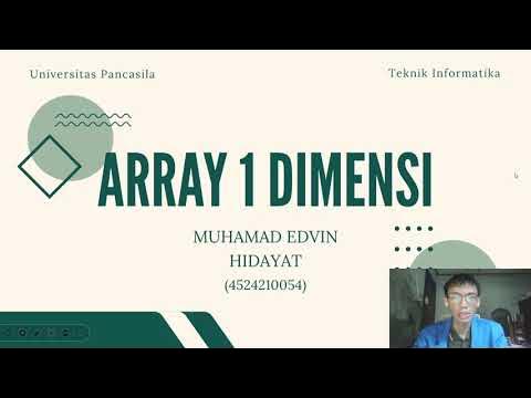 Program C++ Array 1Dimensi - Tugas Besar Algortima dan Pemrograman - YouTube
