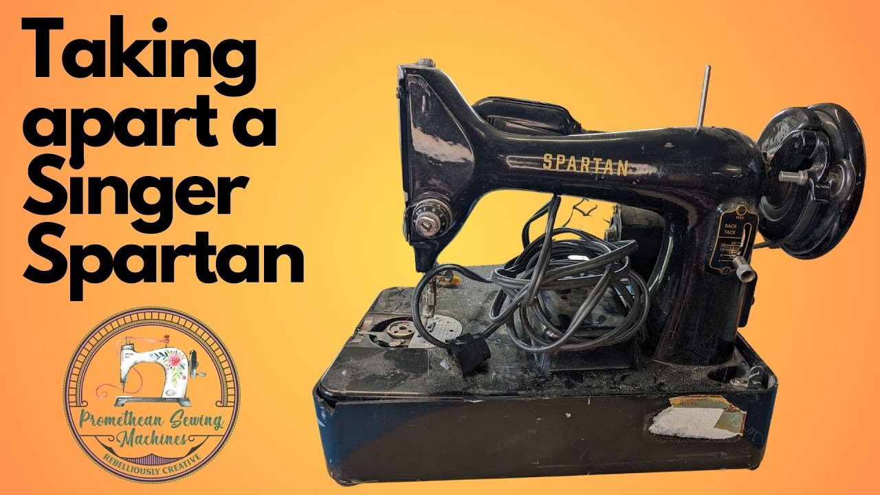 Taking apart a Singer Spartan (a basic 99) - YouTube