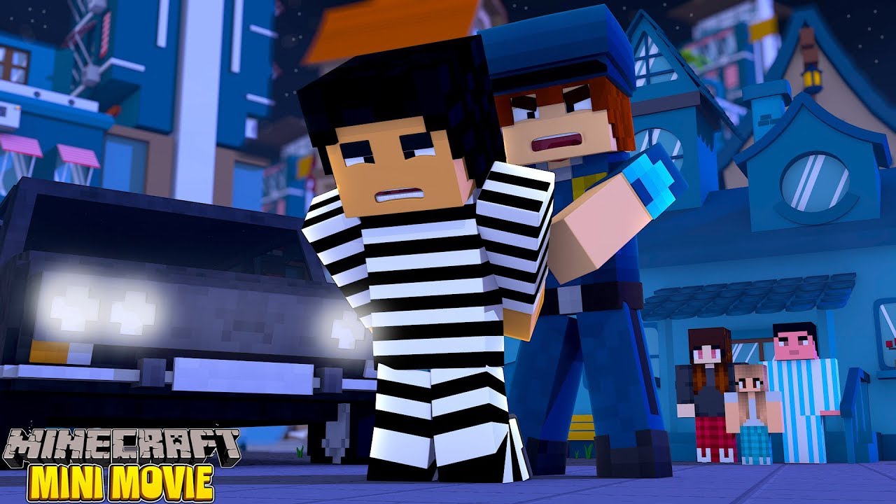 COPS AND ROBBERS - Minecraft MINI MOVIES - YouTube