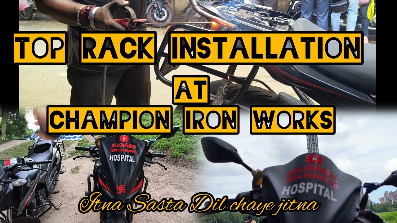 //MY PULSAR N250 TOP RACK INSTALLATION// WELLINGTON// CHAMPION IRON ...