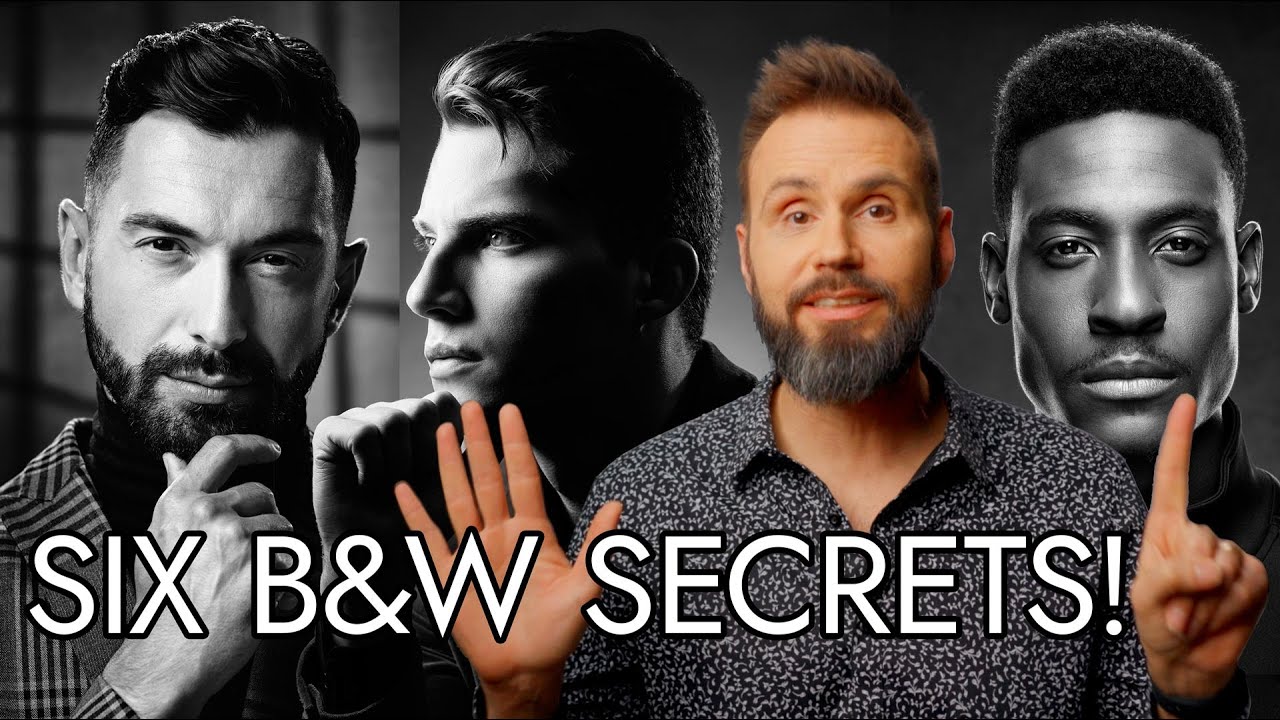6 Secrets to Black & White Portrait Photography | Lighting & Editing ...