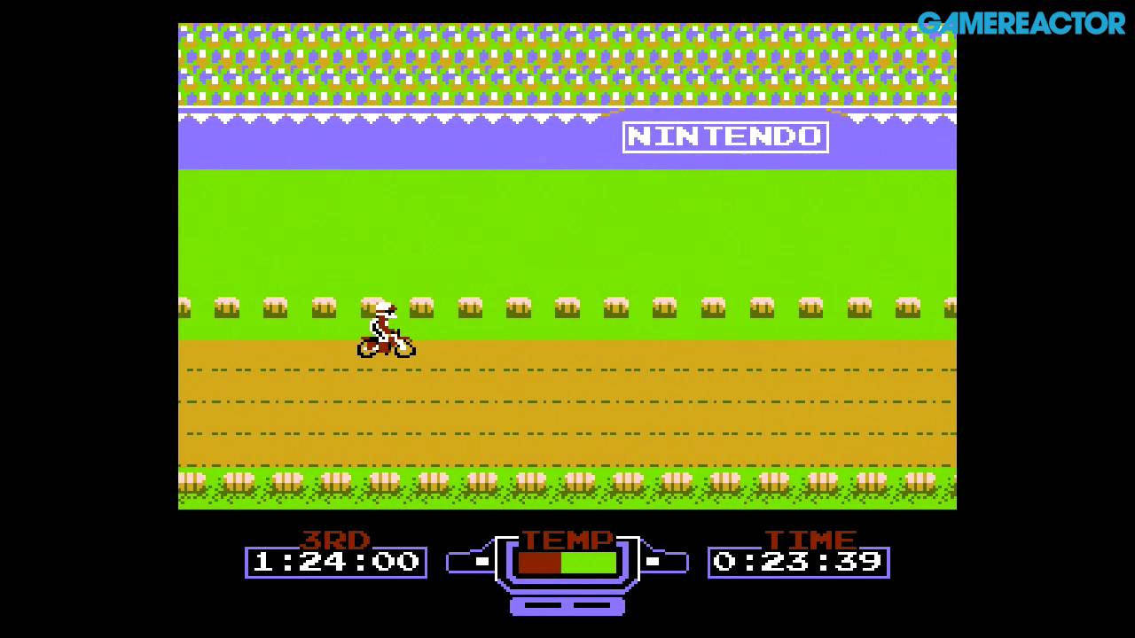 NES Mini - Excitebike Pixel Perfect and CRT Filter Gameplay - YouTube
