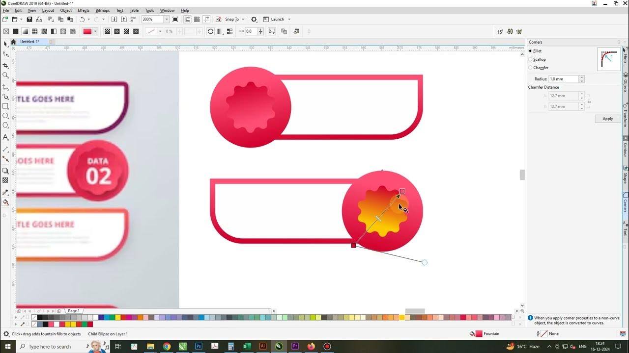 Simple Curve Design Series In Coreldraw | CoreldrawFever Studio - YouTube