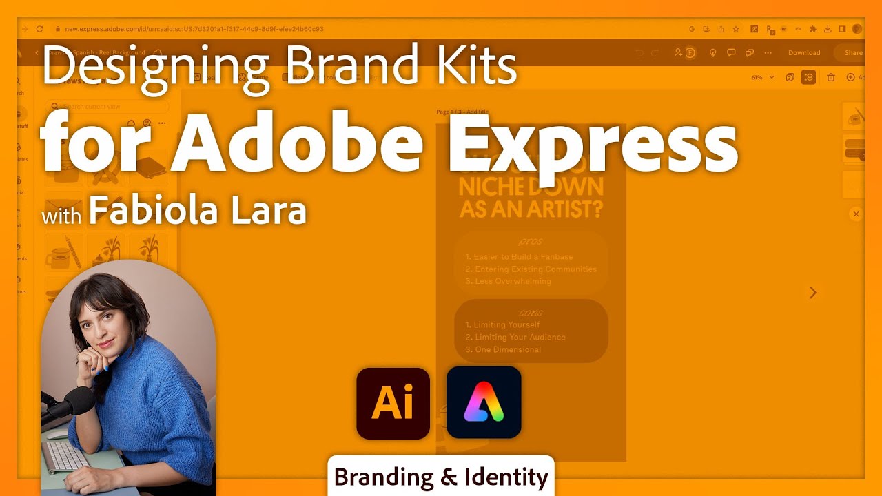 Create Podcast Graphics in Adobe Express with Fabiola Lara - YouTube