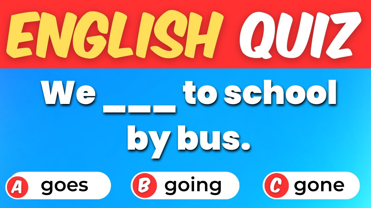ENGLISH QUIZ | Test Your Brain With These 40 Grammar Questions! - YouTube