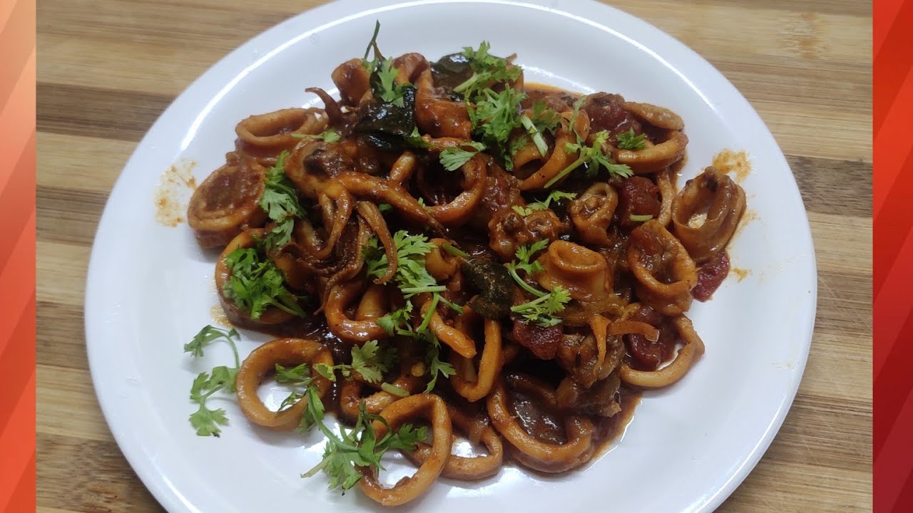 Squid Masala| Kanava Fry in tamil| Kadamba masala | Squid fry in tamil ...