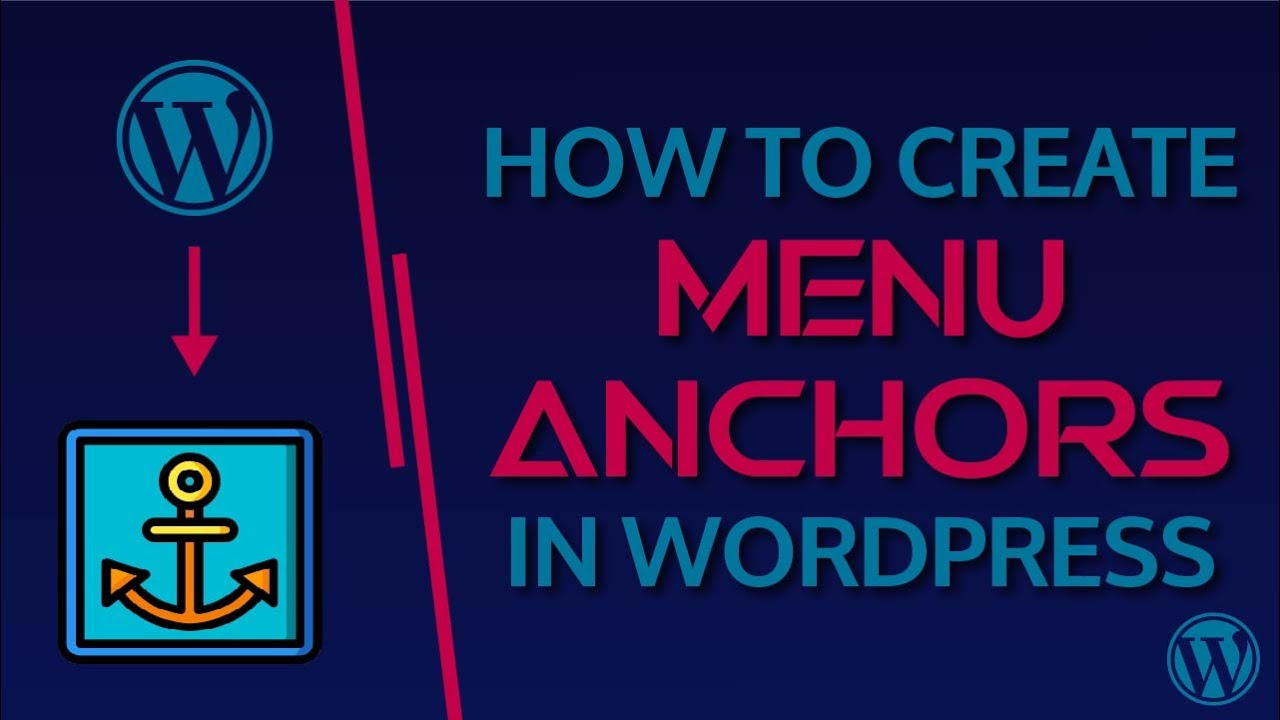 Menu anchor wordpress - nrasea
