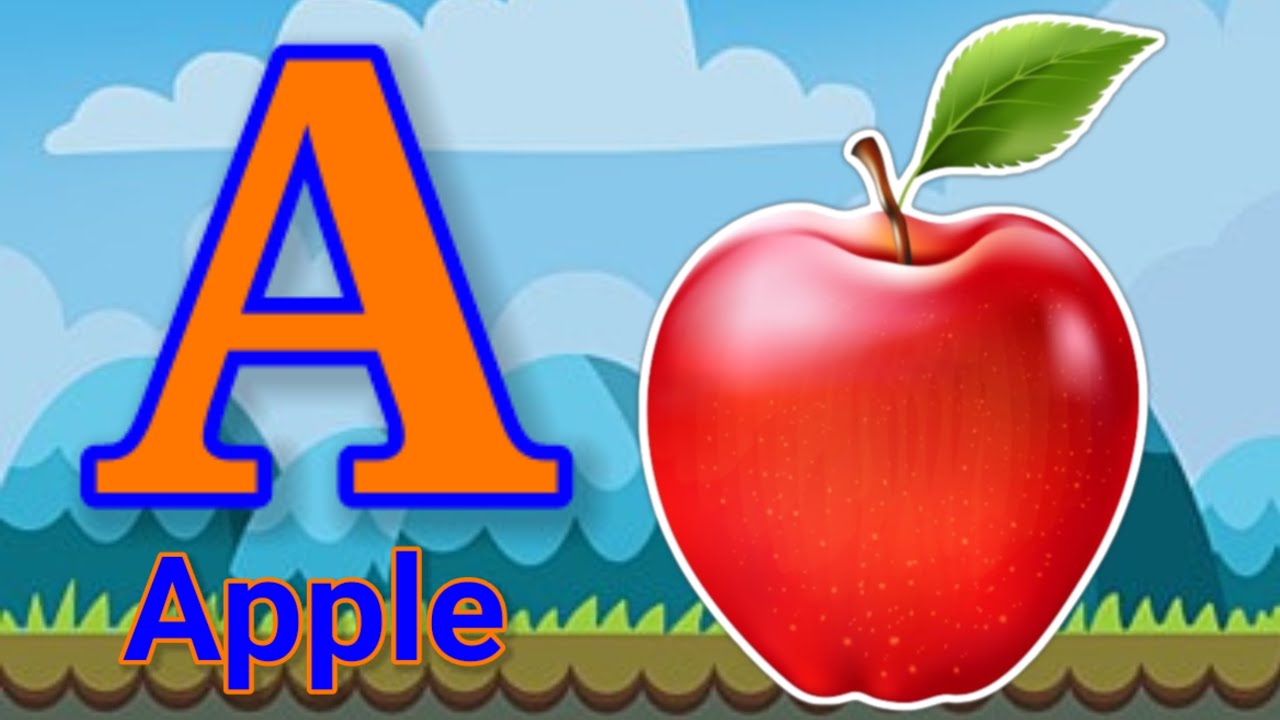 a for apple b for ball , English alphabets , KEK , cartoon , anar aam ...