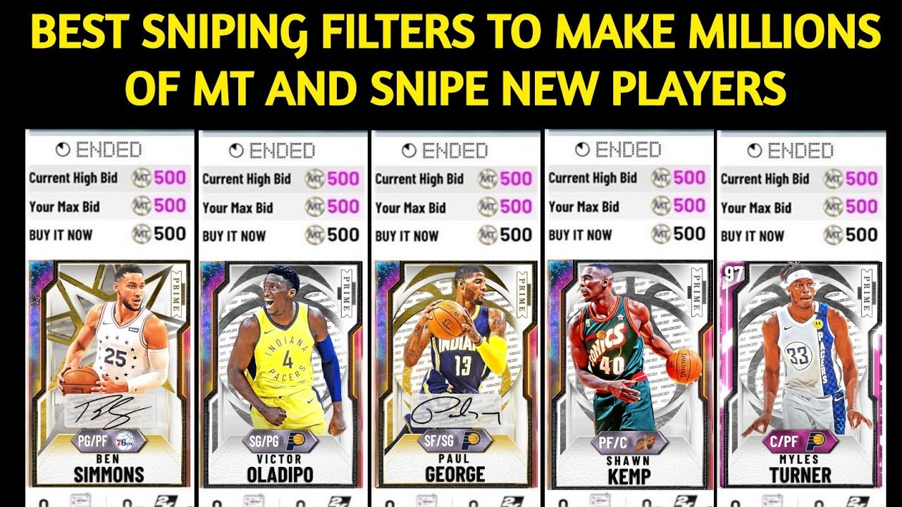 Best Sniping Filters To Make Millions Of MT By Sniping Opal PG13 In NBA ...