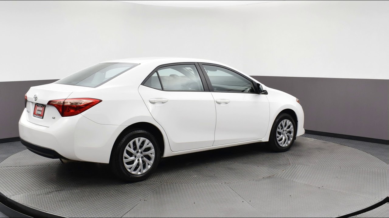 2017 White Toyota Corolla 4dr Car #P11452 - YouTube
