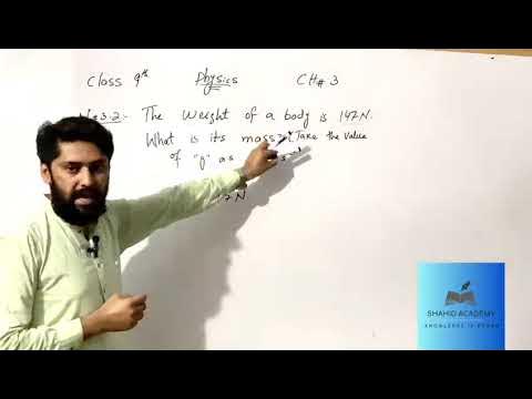 Physics|class 9|Chapter 3|Dynamics|Numerical 3.1 to 3.3|Punjab Board|Federal Board|solution ...