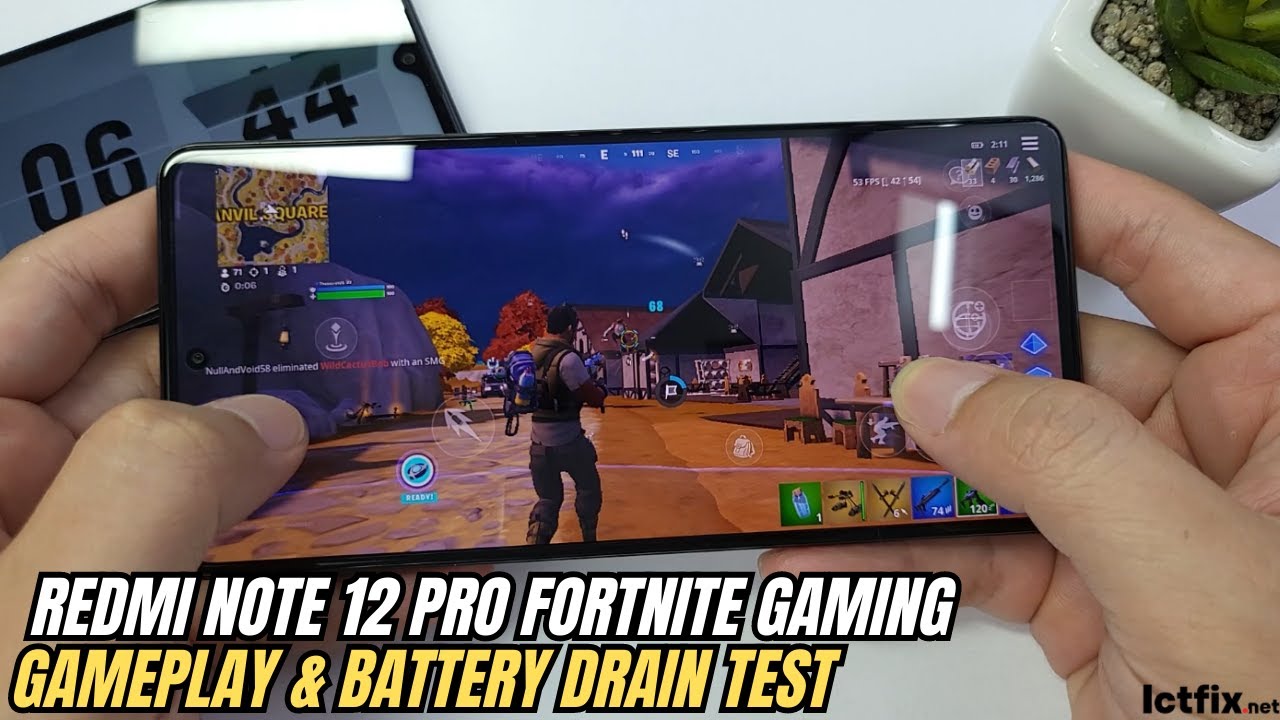 Redmi Note 12 Pro Fortnite Gaming test | Dimensity 1080, 120Hz Display ...