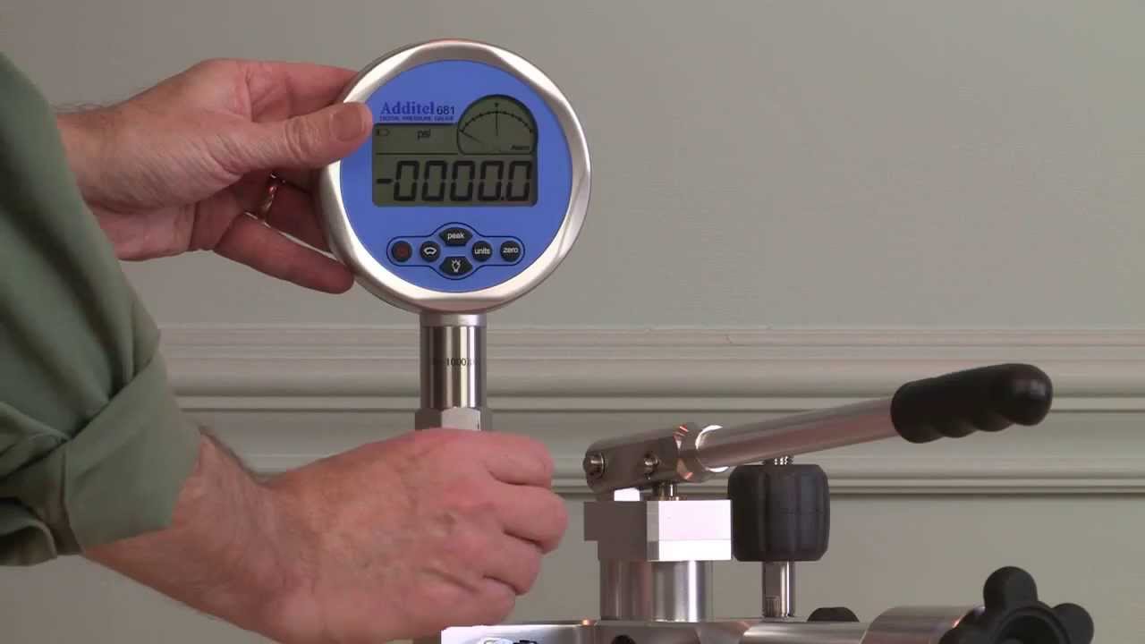 Additel 681 Digital Pressure Gauge - YouTube