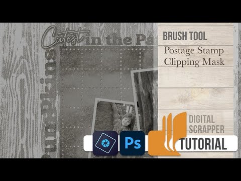Postage Stamp Clipping Mask - YouTube