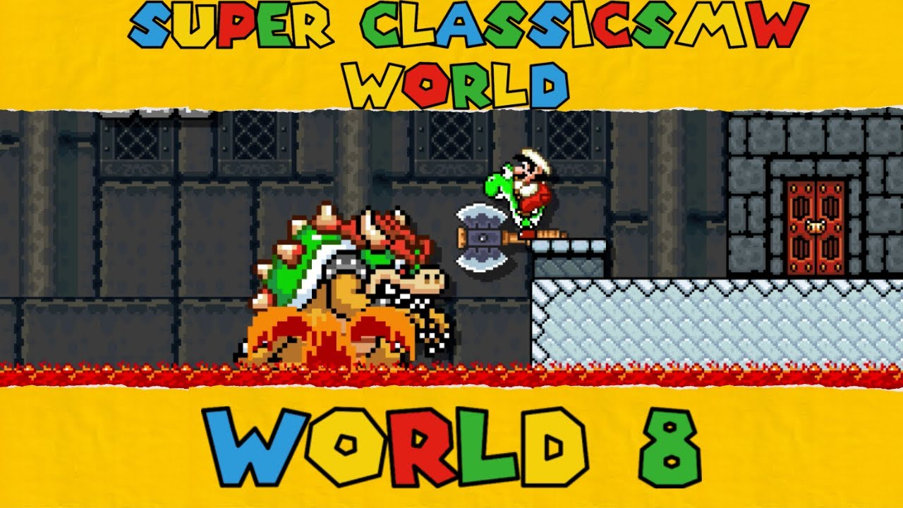 World 8 - Bowser’s Lava Cove - Super ClassicSMW World - Super Mario ...