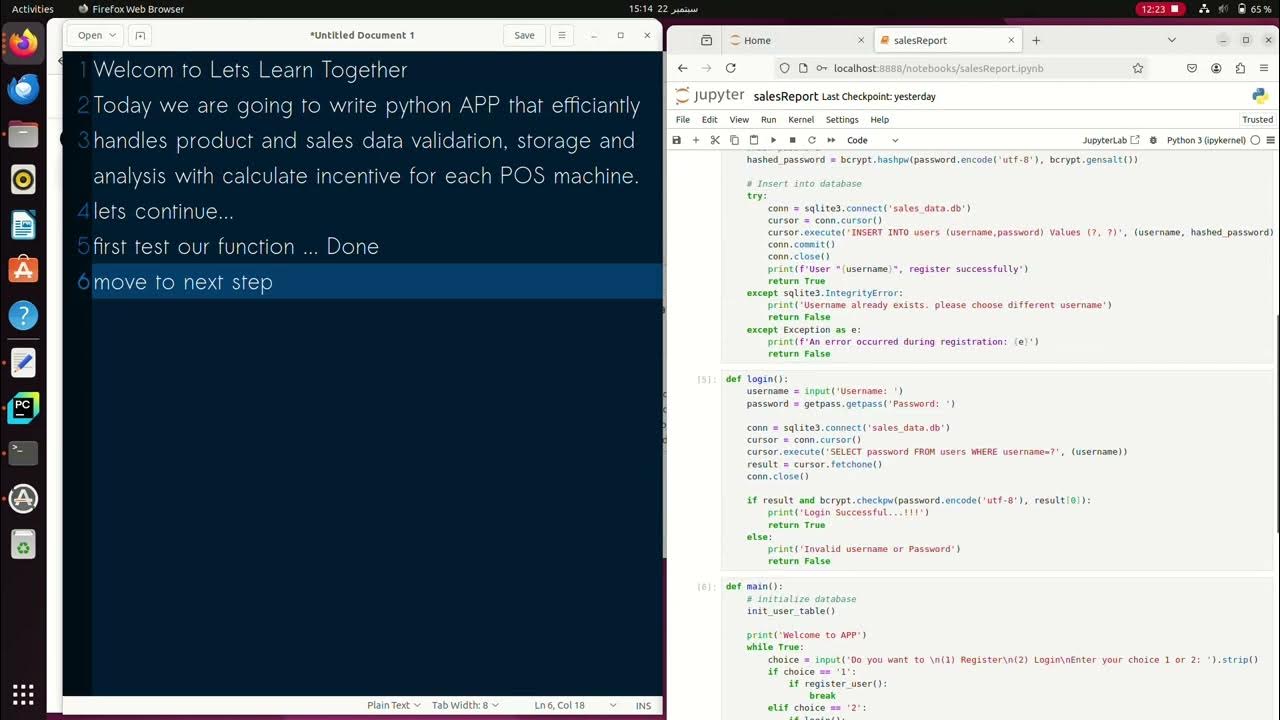 PART - 15 - B #Python #coding #realworld user test login function - YouTube
