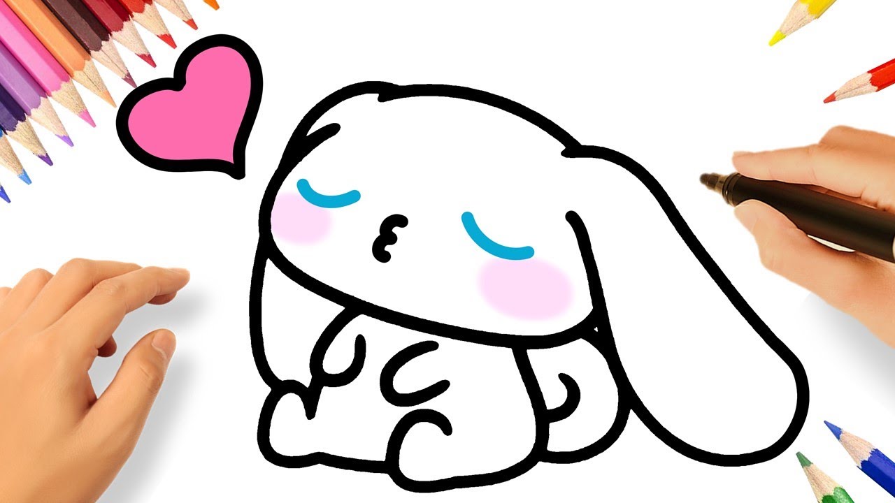 HOW TO DRAW CINNAMOROLL EASY AND CUTE 😘💗 - YouTube