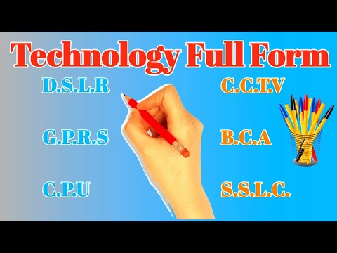 Technology Full Form || Technical Full Form || CPU || BE || SSLC ...