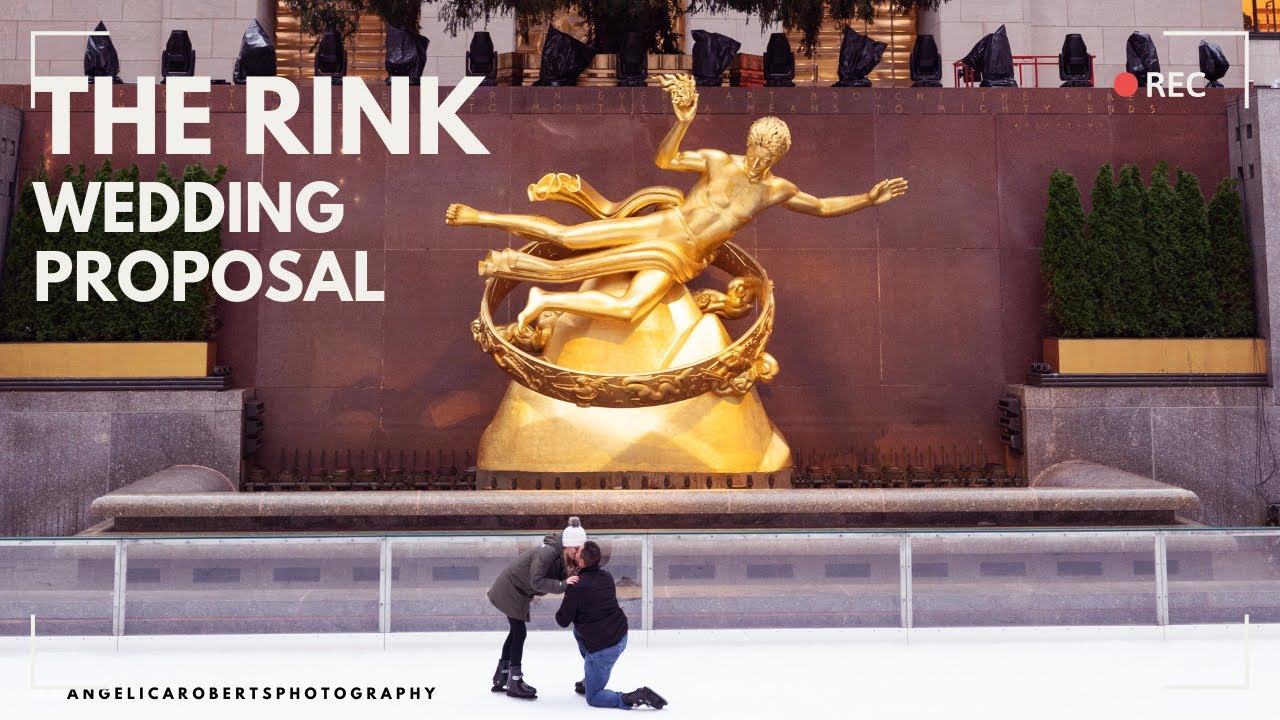 The Rink at Rockefeller Center NYC surprise wedding proposal by ...