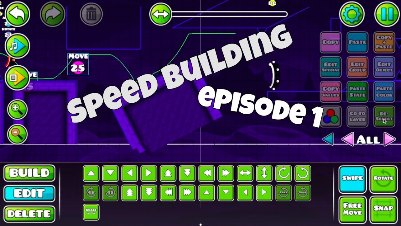 Geometry Dash Speed Building Ep1 - YouTube