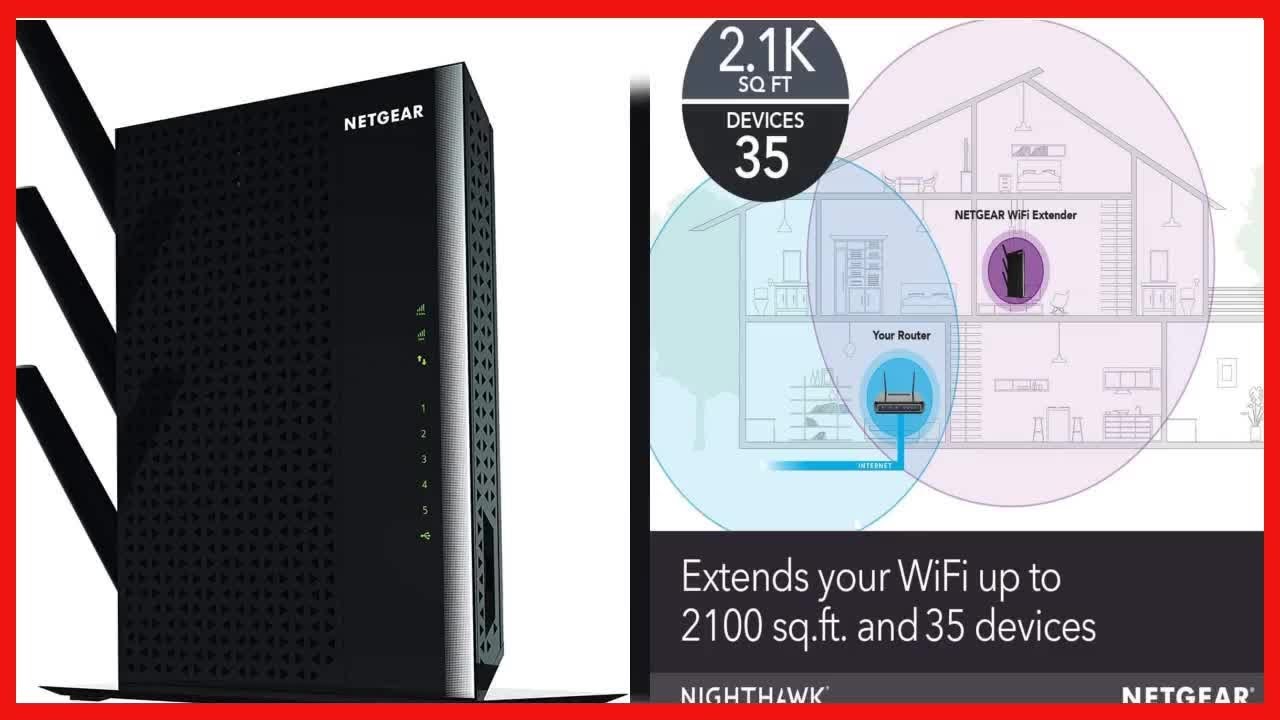 NETGEAR WiFi Mesh Range Extender EX7000 - Coverage up to 2100 sq.ft ...
