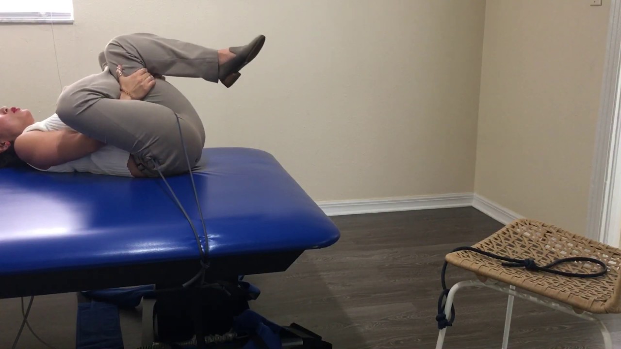 Self Hip Joint Mobilization: Flex, Fig 4, Knee push-away | Cathy ...