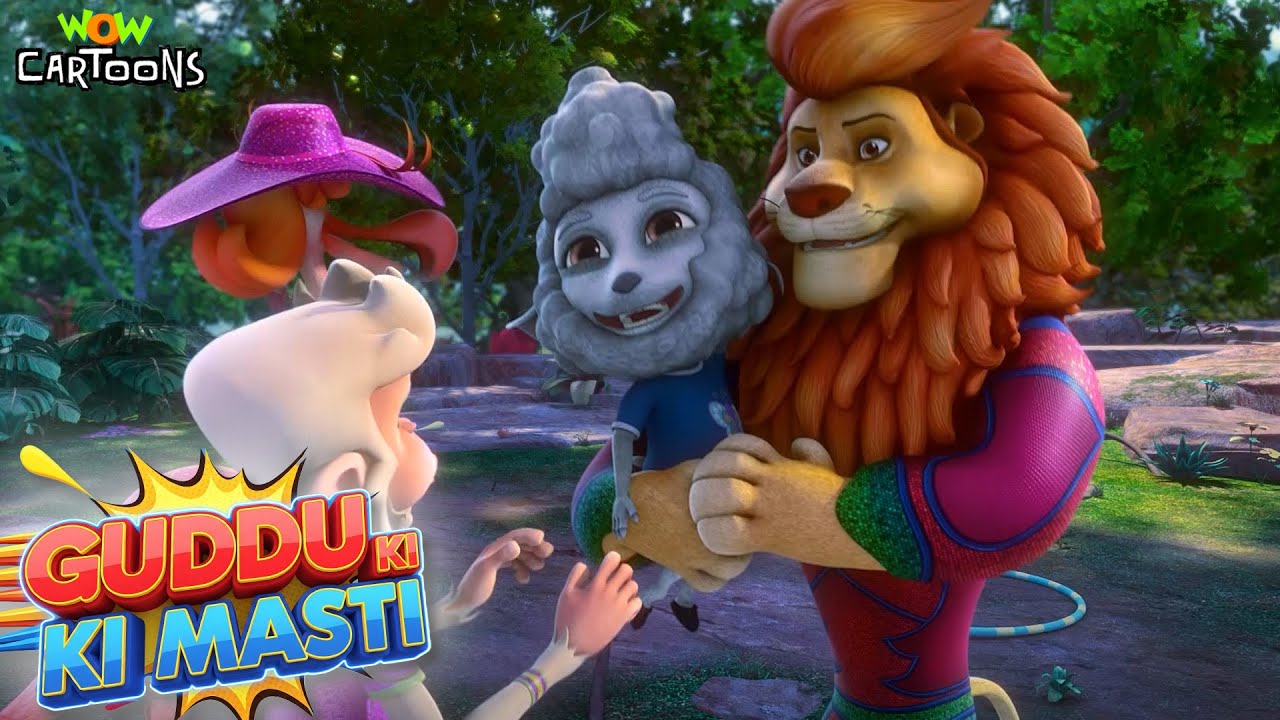 Baby Sitting | Guddu The Kunfu King Lion Episode | Hindi Cartoons Kids ...