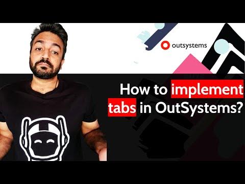 How to implement tabs in OutSystems? - YouTube