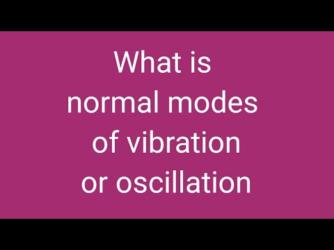 What is normal modes of vibration or oscillation - YouTube