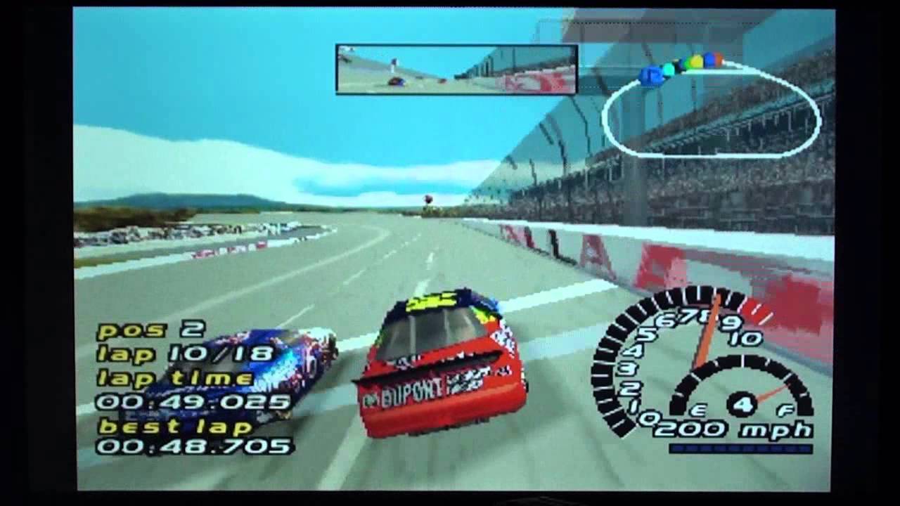 NASCAR 2000 (PS1) - Race 7/24 - Diehard 500 - YouTube