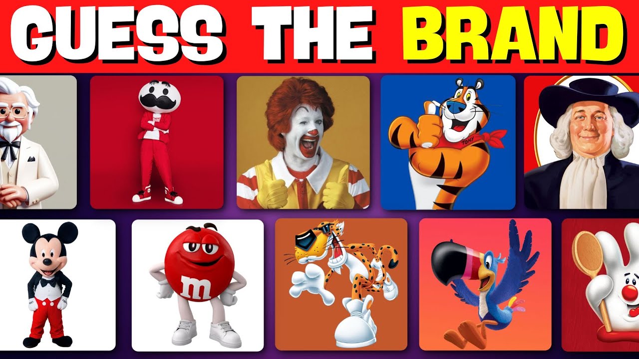 Guess The Brand By Mascot 🤔😎 | Random Quizzes - YouTube