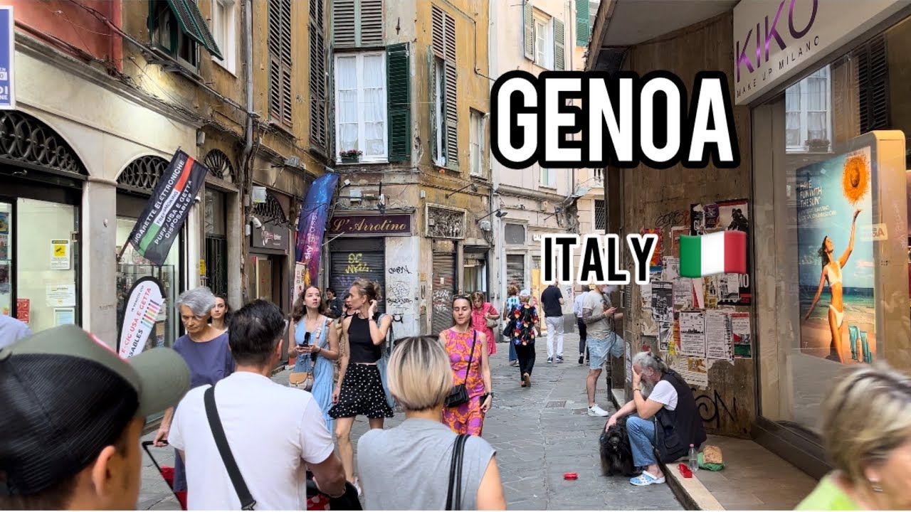 Genoa Italy 🇮🇹 Walking Tour (part 2) July 5, 2024 4K 60fps - YouTube