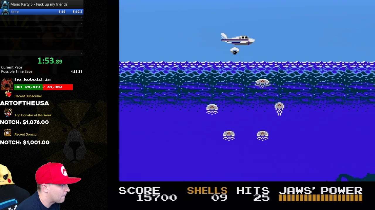 Jaws Speedrun PB 4:50 - YouTube