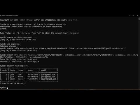 Database Management System Practical - 6 - YouTube