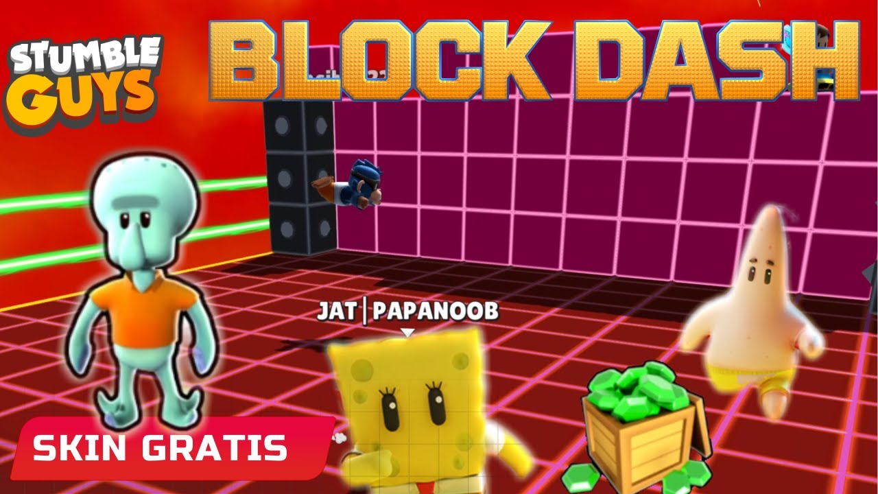 STUMBLE GUYS en VIVO 🎁 HOY SKIN CALAMARDO GRATIS 🎁 GEMAS 🎁 BLOCK DASH 🧱 ...