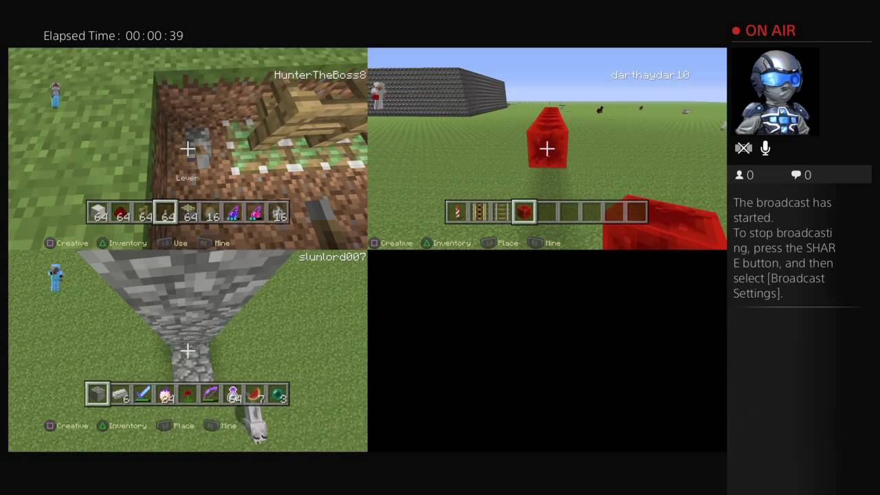 Minecraft playing in arena and building with redstone - YouTube