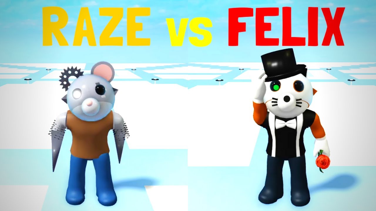 RAZE vs FELIX ROBLOX PIGGY 로블록스 피기 레이즈 vs 펠릭스 - YouTube