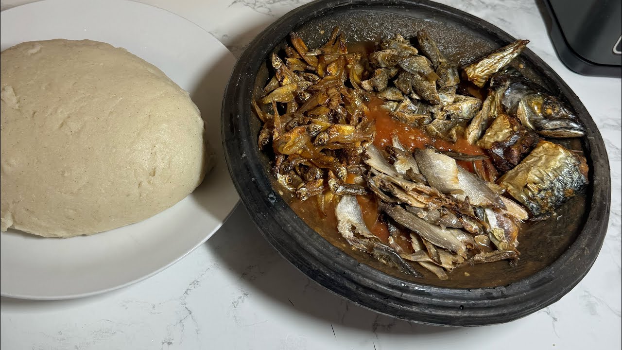 Akple and agbametadi #ghanalife #ewelanguage #ghanafood #yummy # ...