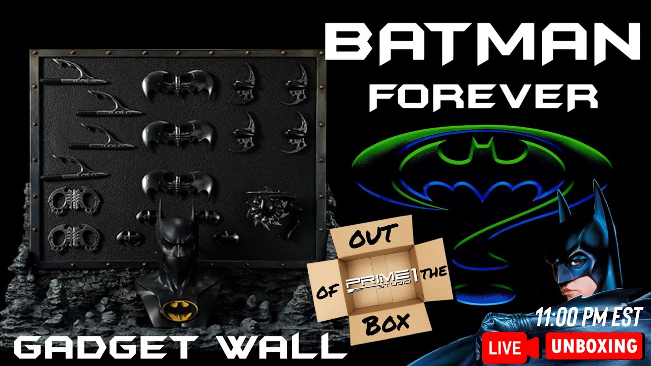 Prime 1 studio| Live Unboxing | Batman Gadget Wall - YouTube