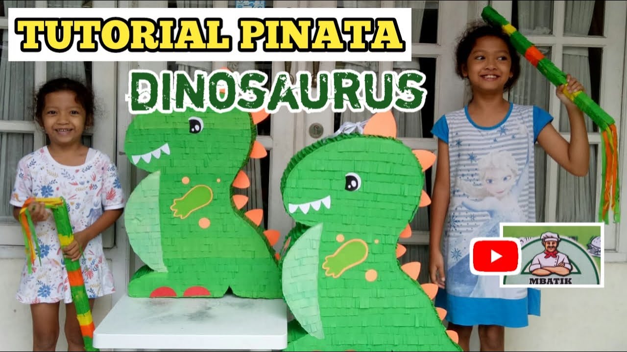 Cara membuat pinata dinosaurus sederhana - YouTube