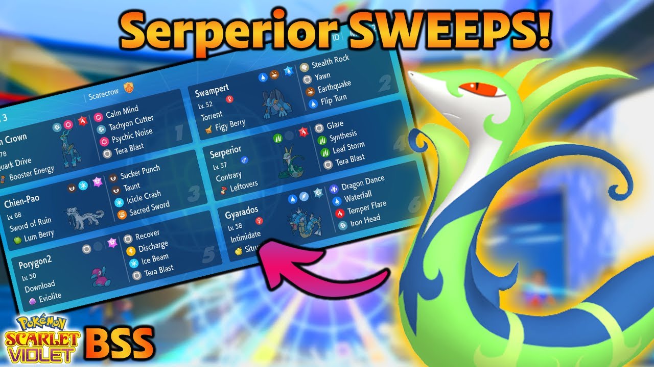 This is the BEST Way to use Serperior in Regulation F! Pokemon Scarlet ...