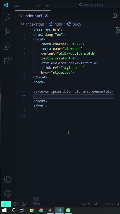 Как добавить разрыв строк || Keyboard shortcuts Visual Studio Code #shorts #vscode #short # ...