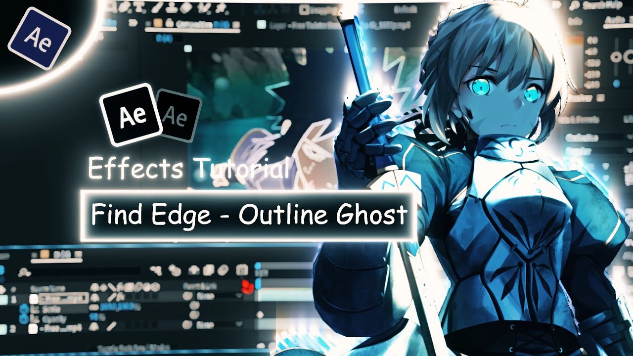 Find Edge - Outline Ghost in After Effects | AMV Tutorial - YouTube