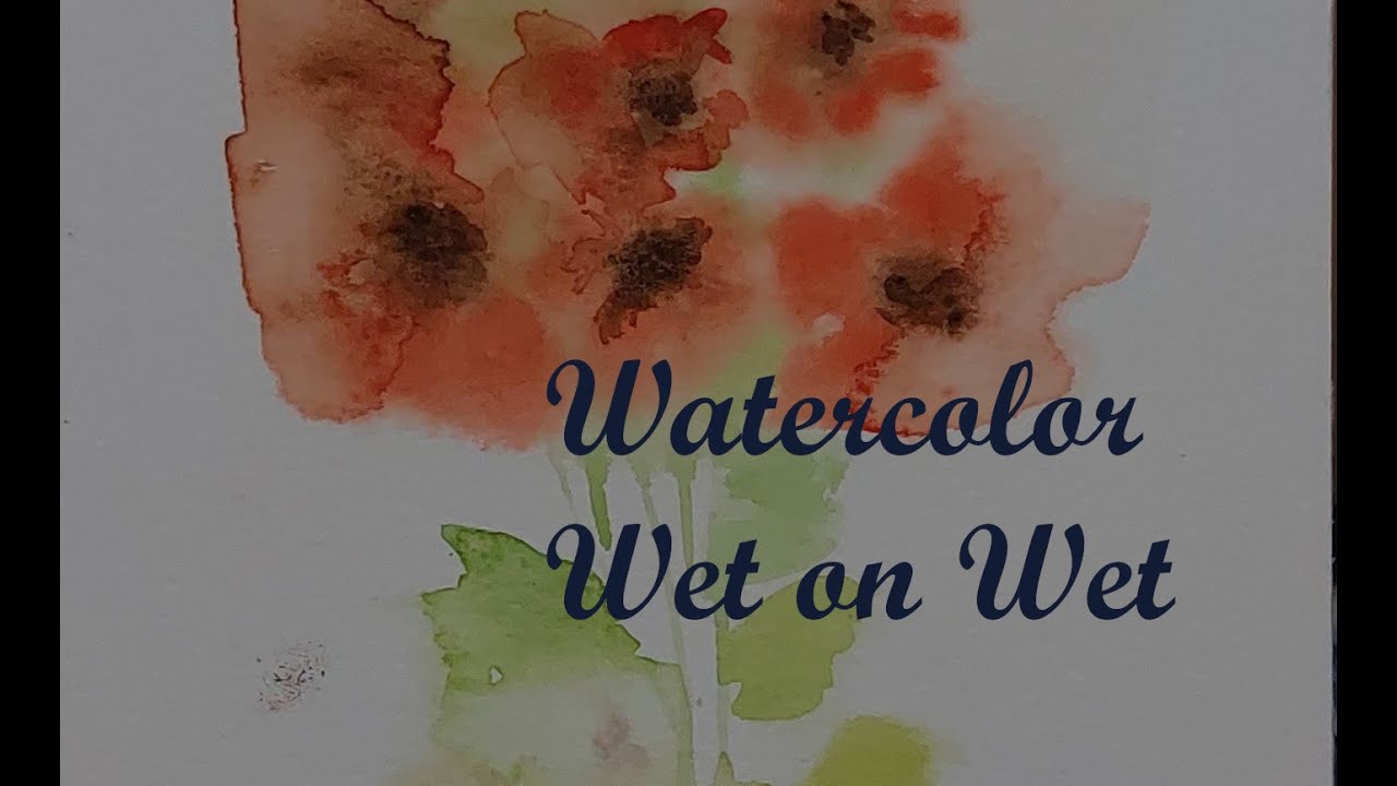 Free Style Floral Watercolor Wet on Wet - YouTube
