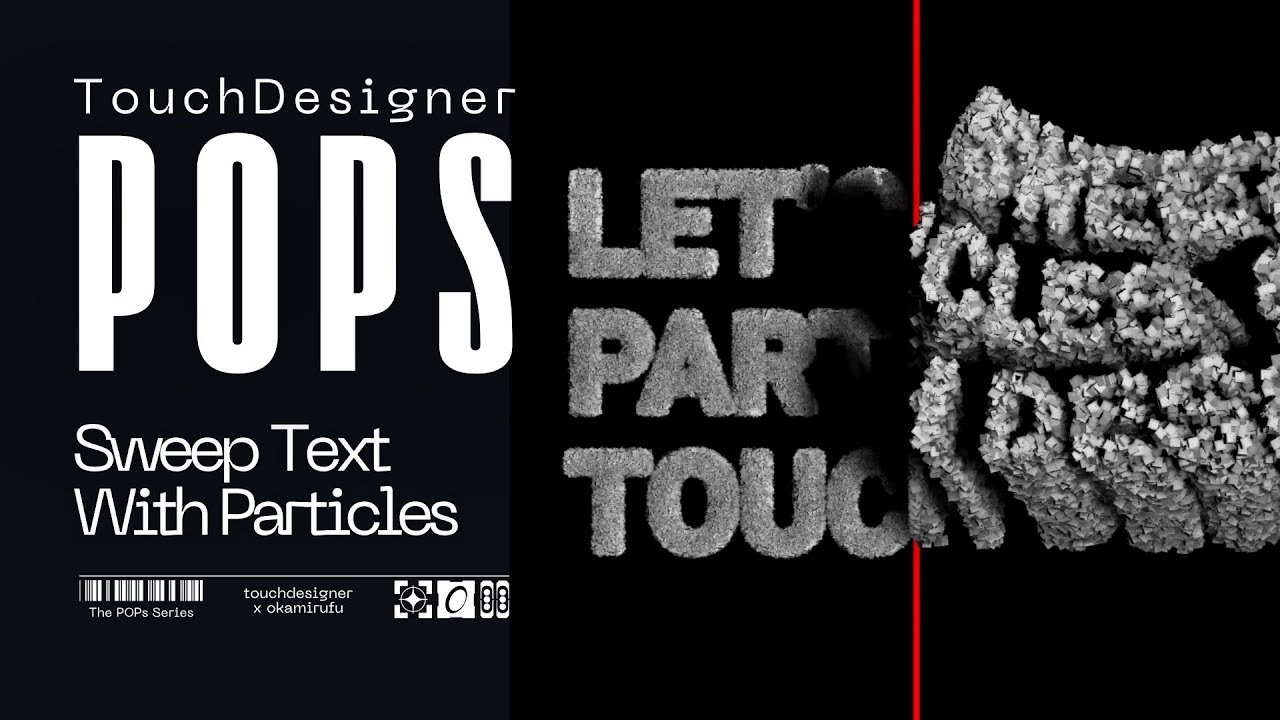 TouchDesigner POPs Tutorial: Sweep Text using Particles - YouTube