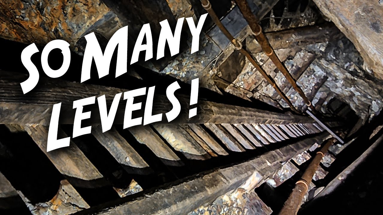 Secret ladder connects several crosscuts - Gaelic Mine Part 2 - YouTube