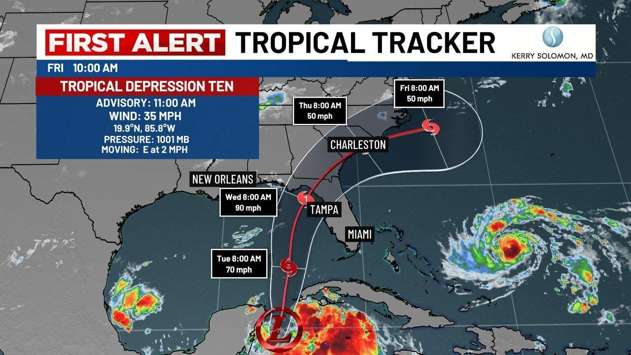 Video First Alert Tropical Depression Ten Expected To Become Idalia
